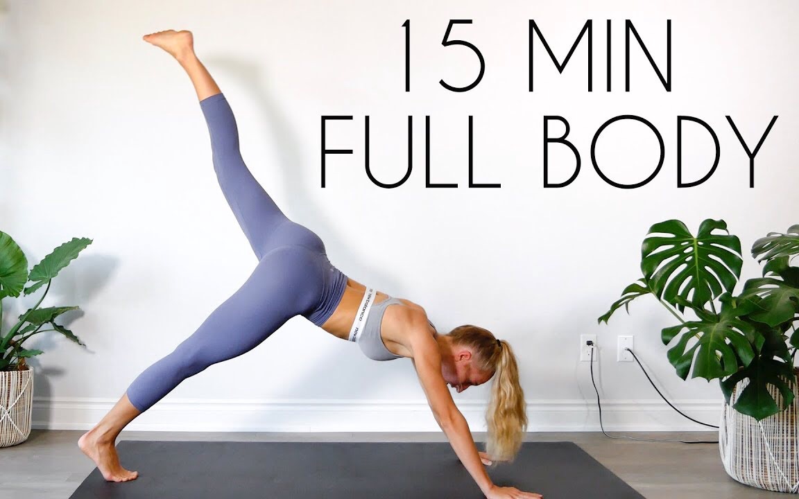 【MadFit】无跳动全身燃脂HIIT锻炼流程 | FULL BODY FAT BURN HIIT (NO JUMPING) 15 min Workout_哔哩哔哩_bilibili