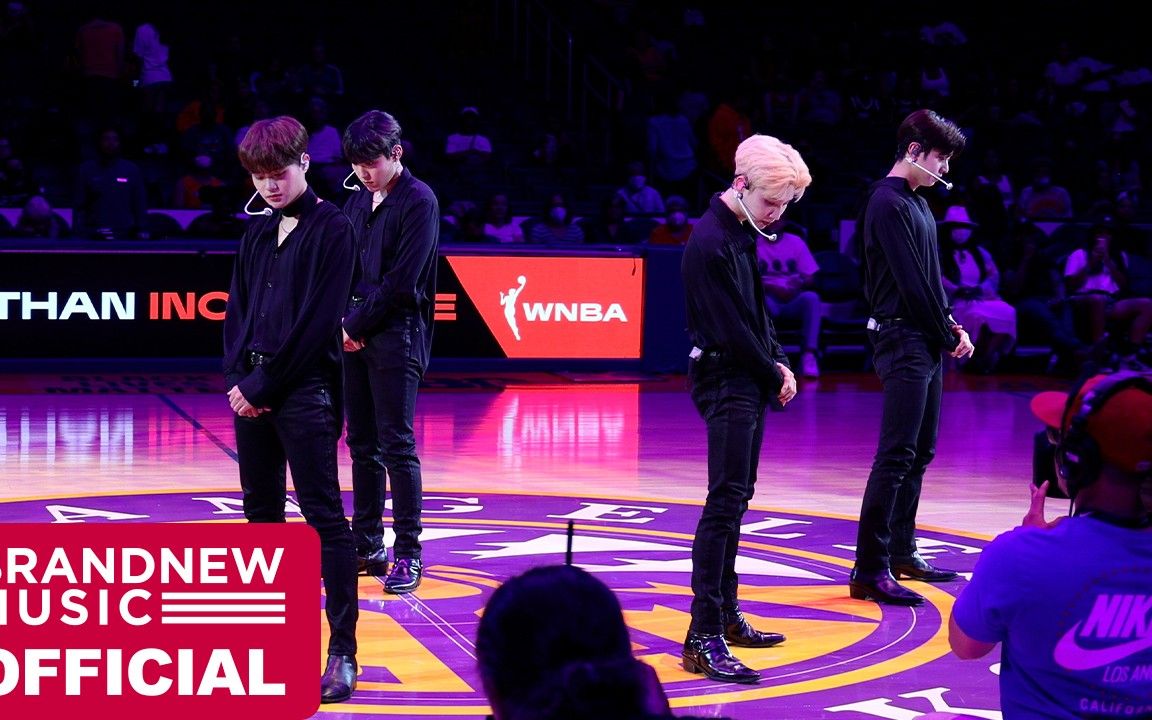 【AB6IX】WNBA职业女子篮球联赛 'SPARKS VS MERCURY'中场表演 'HOLLYWOOD'_哔哩哔哩_bilibili
