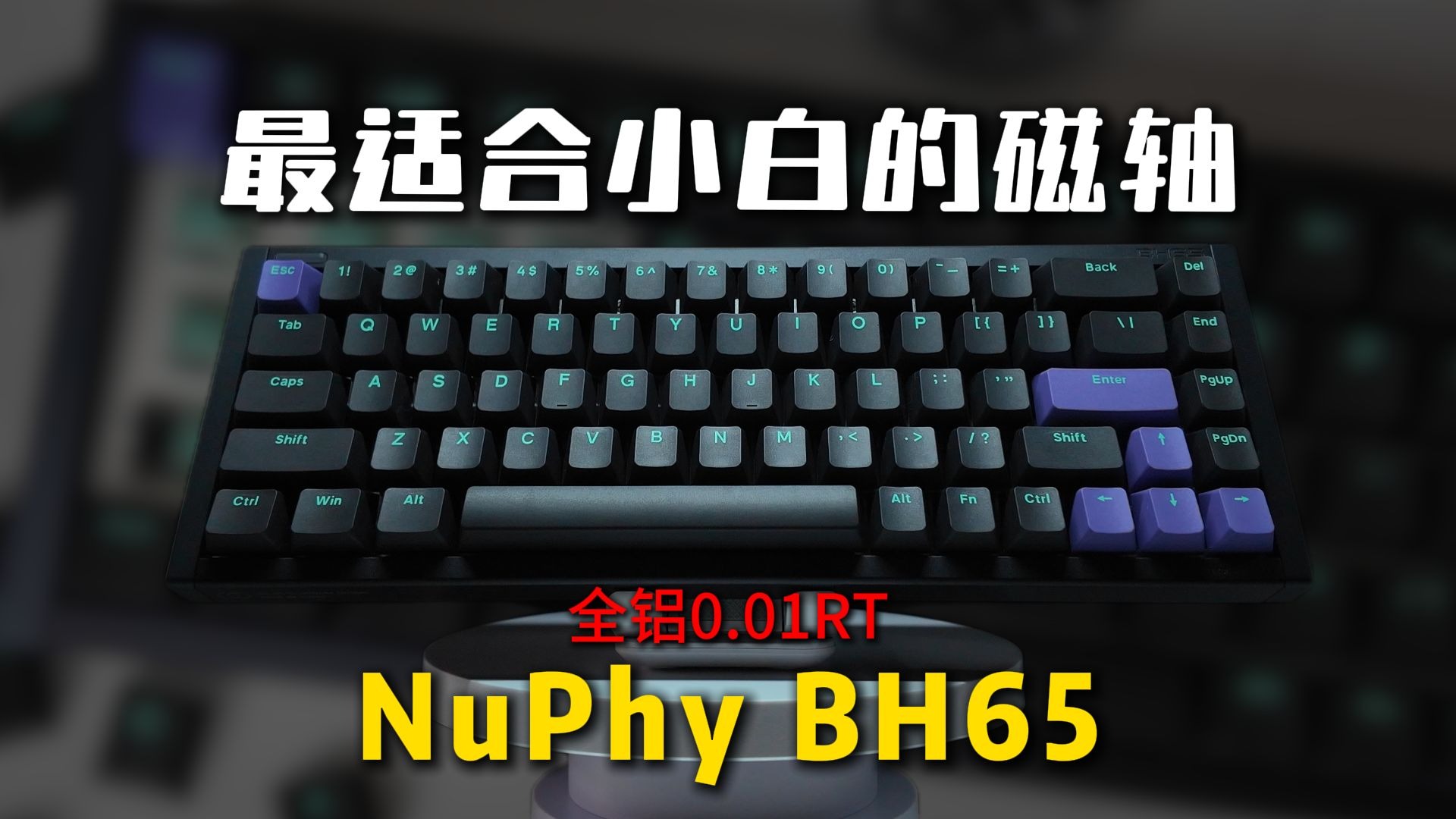 外设小白的终点NuPhy BH65，高质感铝壳和极限稳定0.01RT的性能，加上简易的驱动设置，让他上手so ez。-恶魔林一-恶魔林一-哔哩哔哩视频