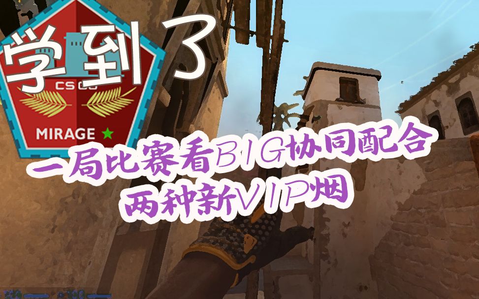 【CSGO学到了】mirage 一局比赛看BIG协同配合 两种新VIP烟～_哔哩哔哩 (゜-゜)つロ 干杯~-bilibili