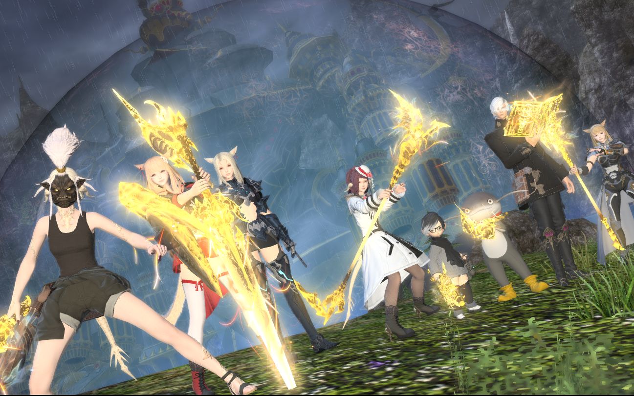 [FF14]5.0巴哈姆特绝境战魔王团DK第一视角{无轮椅}_哔哩哔哩_bilibili