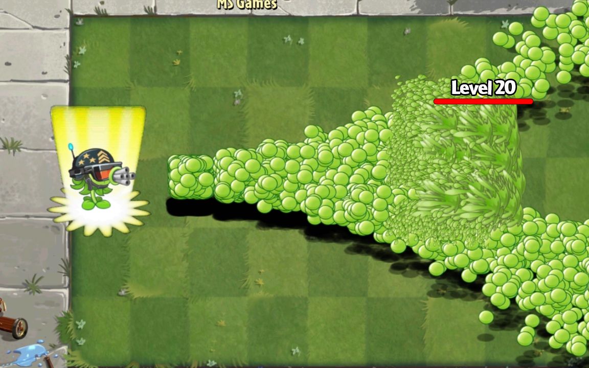 PvZ 2 挑战 - 50 棵植物 等级 1 使用强化 对抗 机器锥子僵尸 等级 20-MSGames-MSGames-哔哩哔哩视频