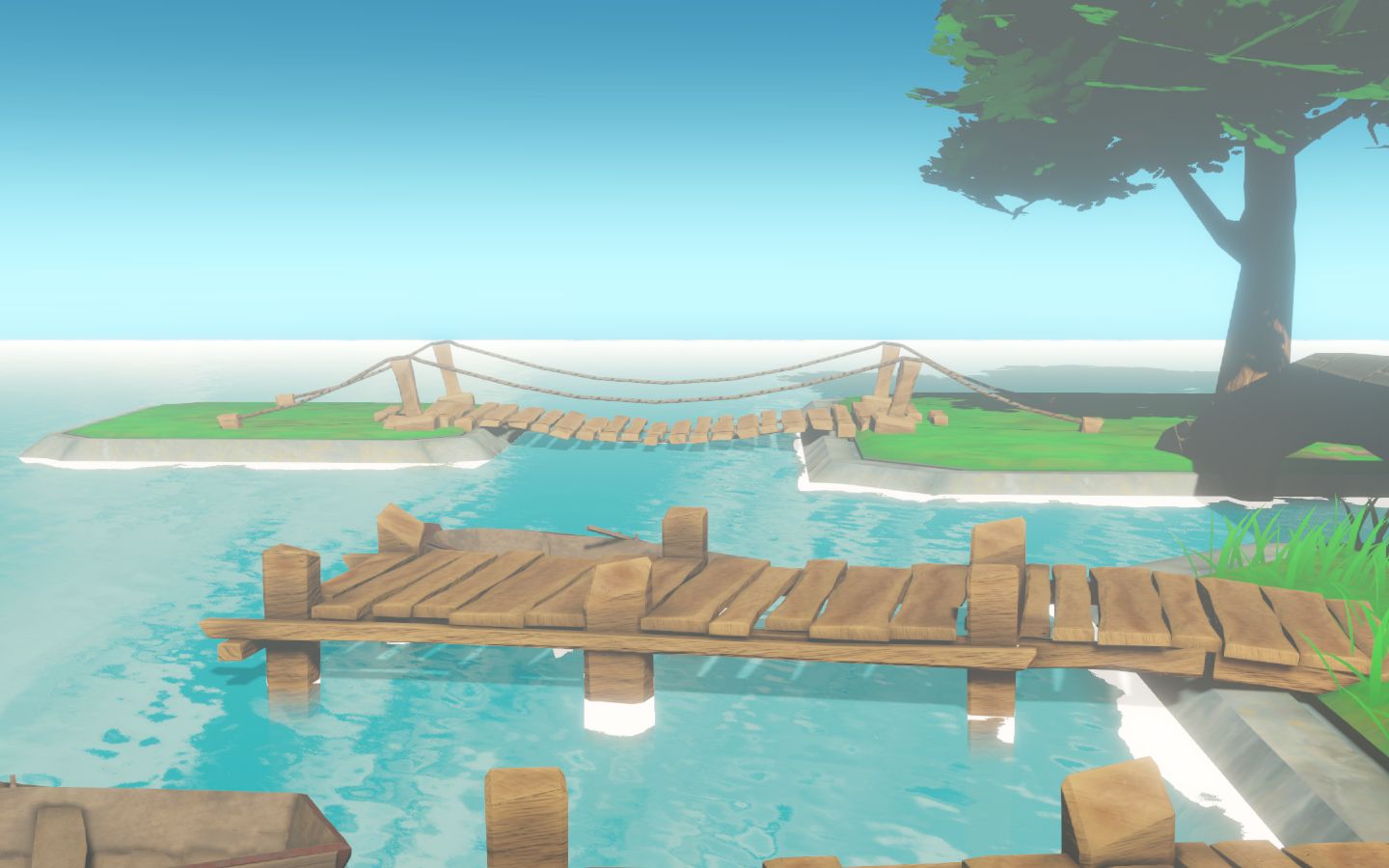 【Unity Shader】原创风格化（？）水体渲染展示1_哔哩哔哩_bilibili