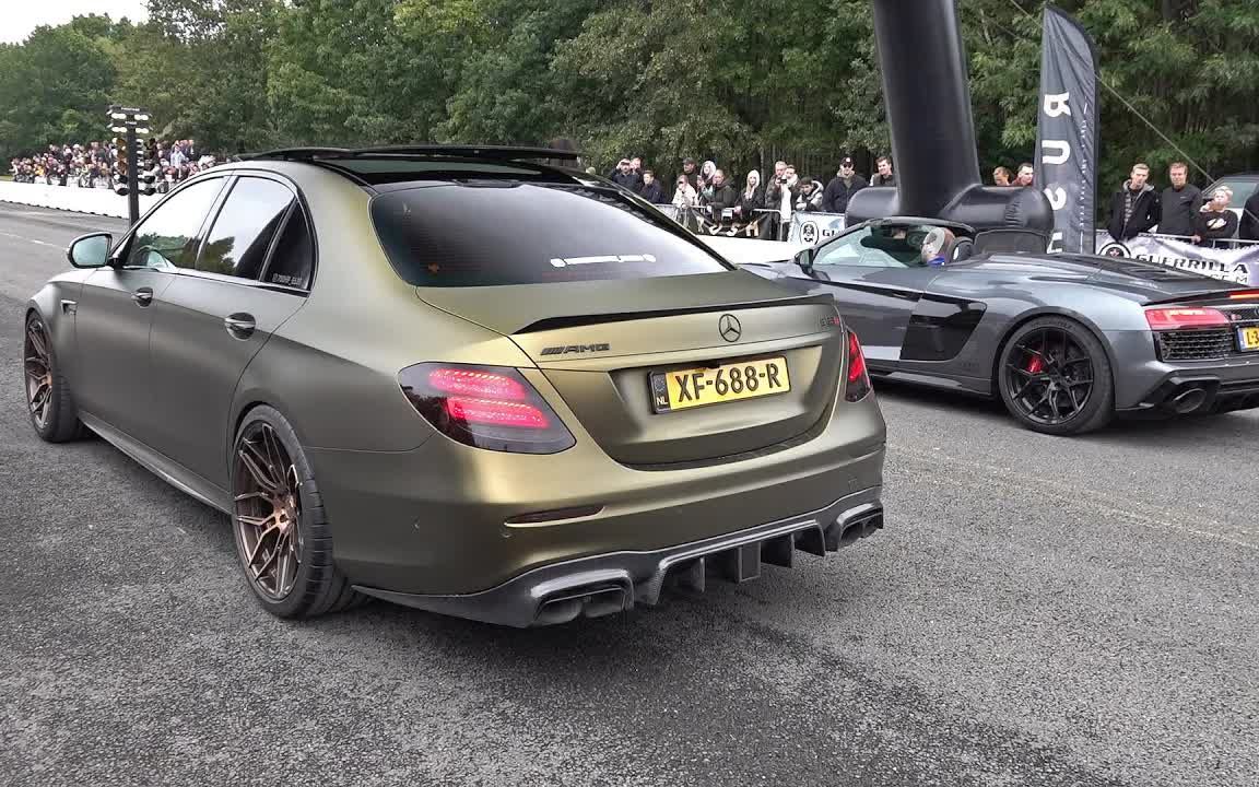 BRABUS梅赛德斯AMG E63 S 4Matic+与奥迪R8 V10 Spyder性能对比_哔哩哔哩_bilibili