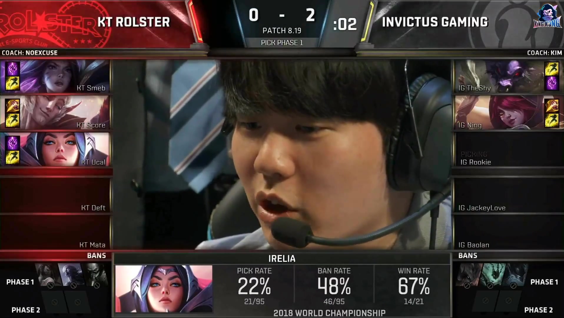 【台湾解说】S8淘汰赛IGvsKT第三局，IG加油_哔哩哔哩_bilibili