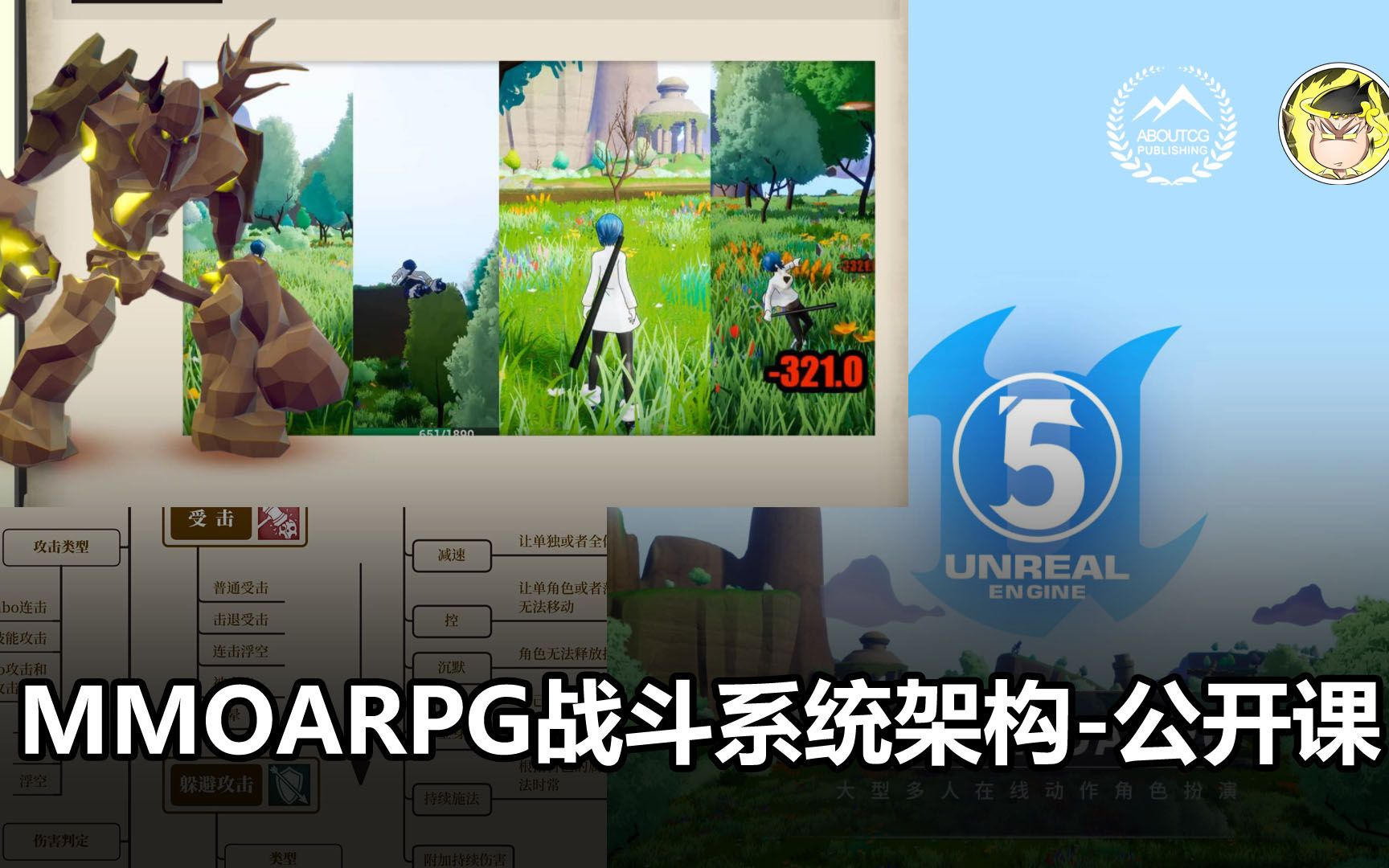 UE5开发MMOARPG战斗系统架构-公开课_哔哩哔哩_bilibili