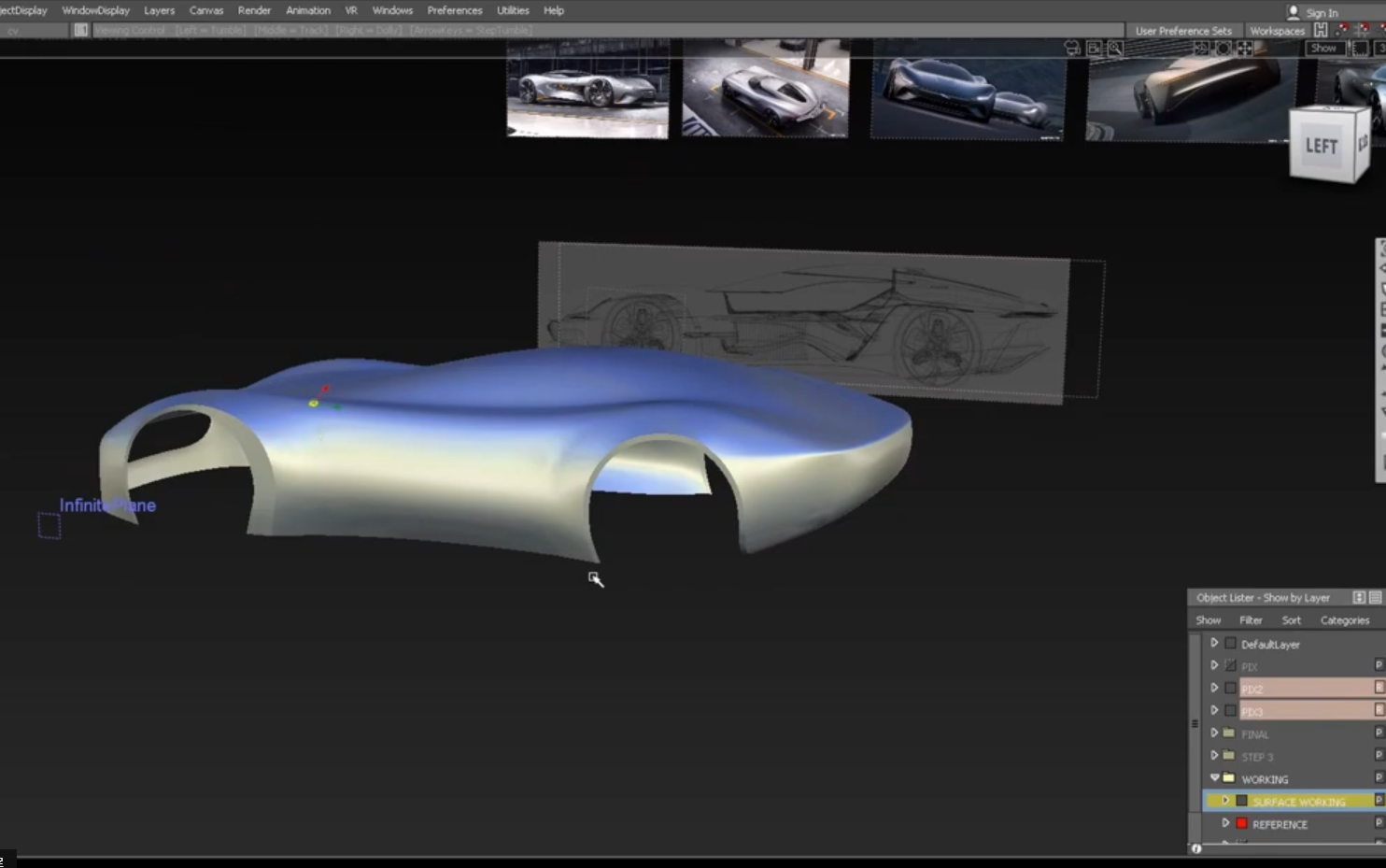 【alias2020】subD 跑车建模_哔哩哔哩_bilibili