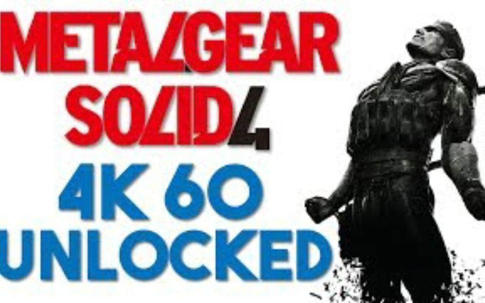 RPCS3 _ Metal Gear Solid 4 - 4K 60 FPS Unlocked Framerate on PC_哔哩哔哩_bilibili
