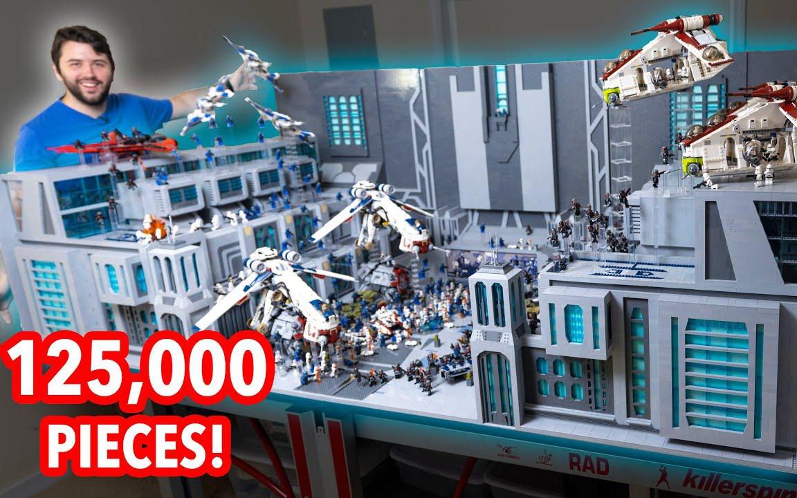 乐高星球大战克隆人战争之围攻曼达洛人MOC完整展示(由125000块乐高砖块组成)_哔哩哔哩_bilibili