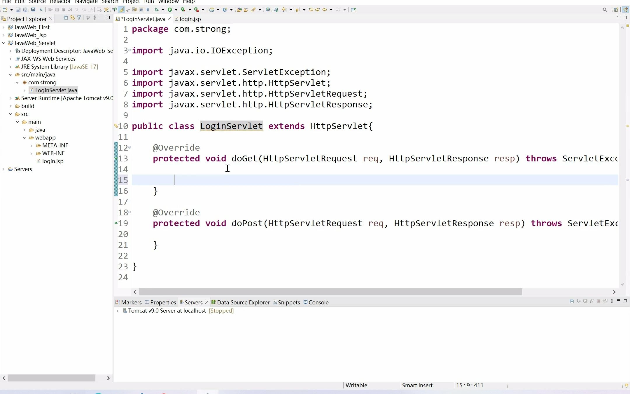 Javaweb0802继承ervlet添加webxml配置servlet哔哩哔哩bilibili 