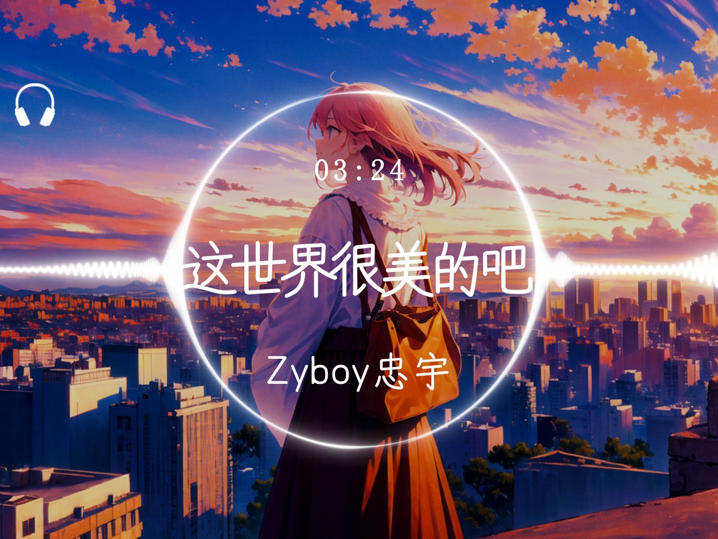 【Hi-Res】《这世界很美的吧》Zyboy忠宇「刹那美丽的剧情谁沉溺 沉寂的梦境 再也没你的电影炽热的花 梦无法清醒」动态歌词-大猫一日同风起-大猫一日同风起-哔哩哔哩视频