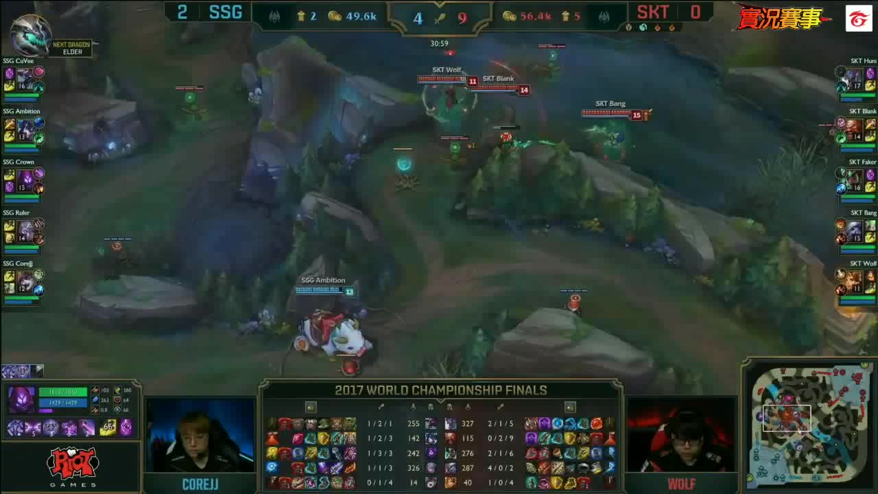SKT领先7000经济，结果被BANG一波带回来，全场carry_哔哩哔哩_bilibili