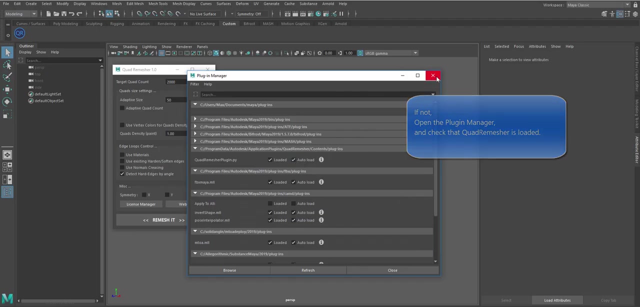 Quad Remesher for Maya - QuickStart tutorial_哔哩哔哩_bilibili