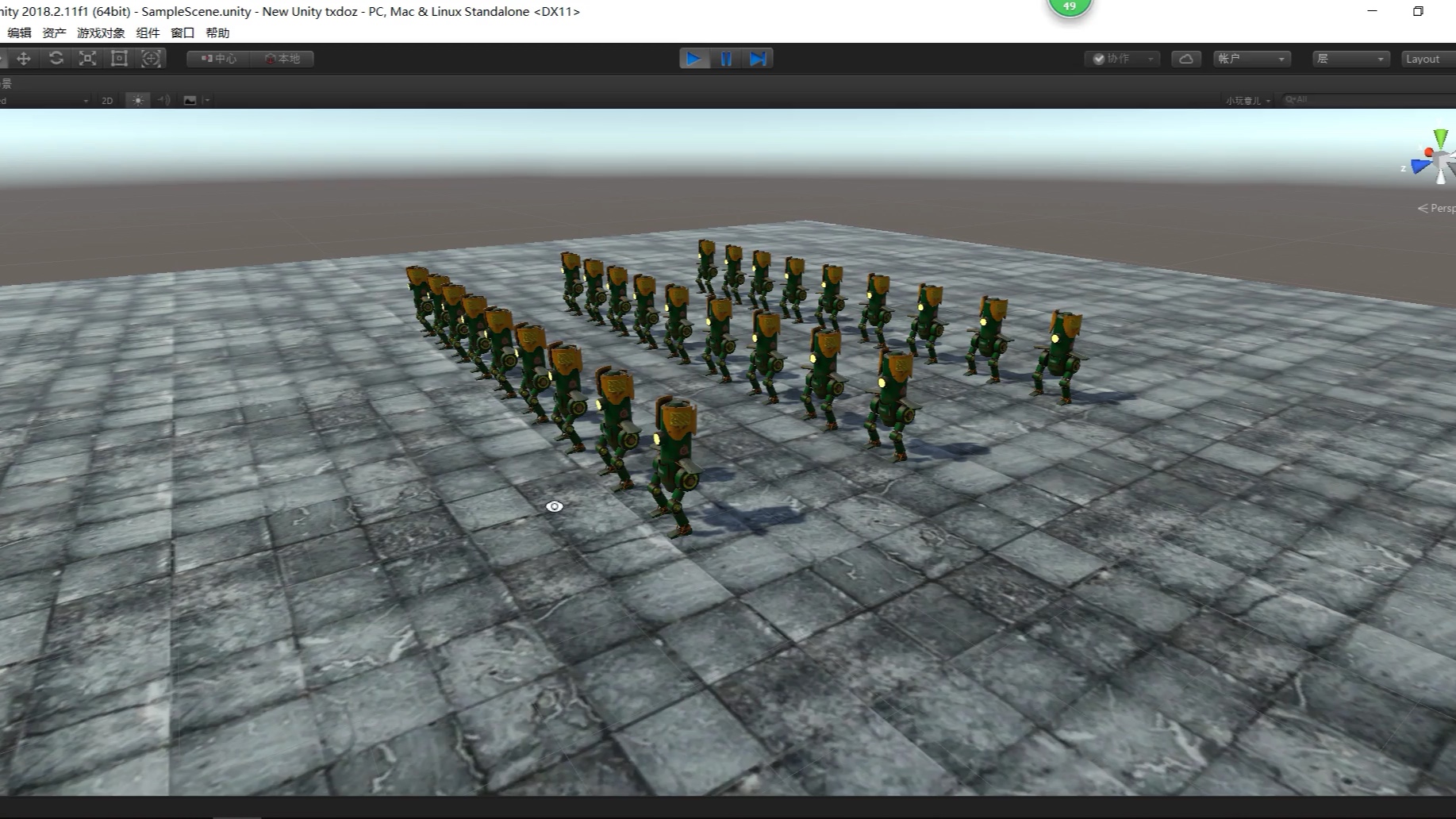 u3d测试多个机械模型动作_哔哩哔哩_bilibili