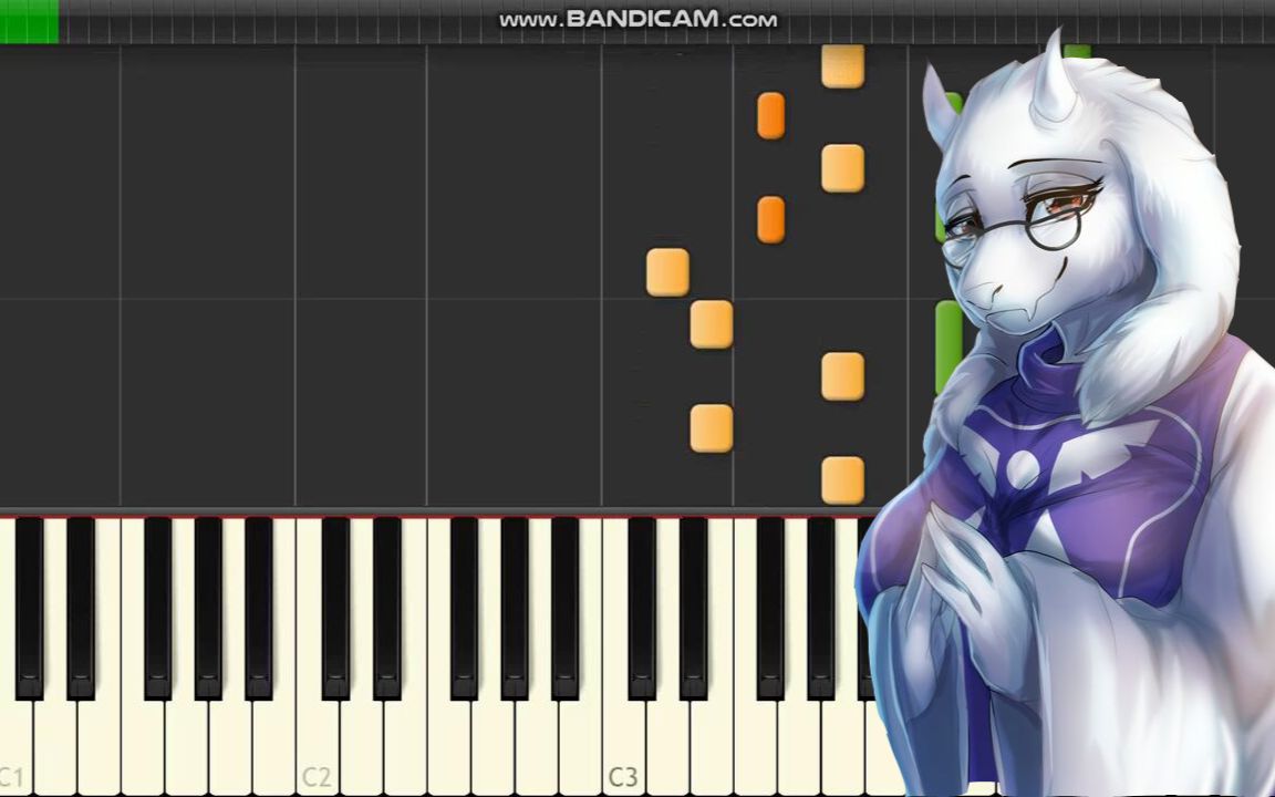 【钢琴】【游戏BGM】Undertale-Fallen Down（reprise）_哔哩哔哩_bilibili