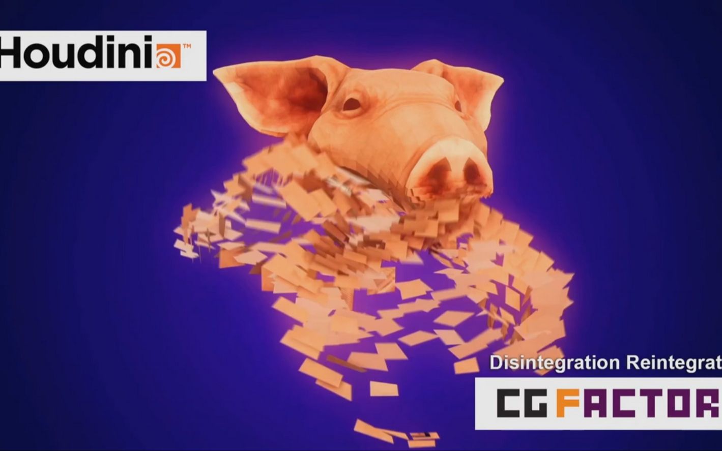 houdini物体变换工程文件DISINTEGRATION REINTEGRATION TUTORIAL_哔哩哔哩_bilibili