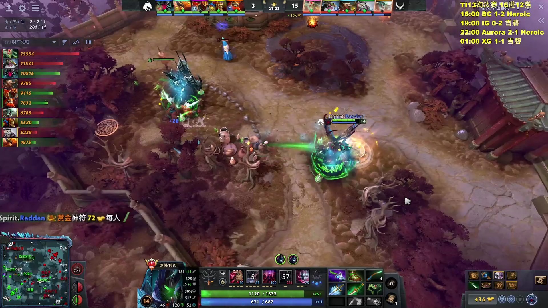 【离子DOTA2解说】XG vs 雪碧 决胜局--紫色水离子---紫色水离子--哔哩哔哩视频