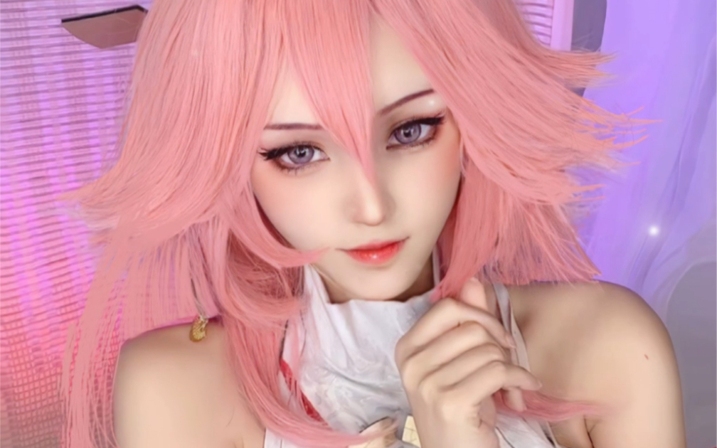 【八重神子cos】各位准备了多少原石呢？-绾绾samr-绾绾samr-哔哩哔哩视频