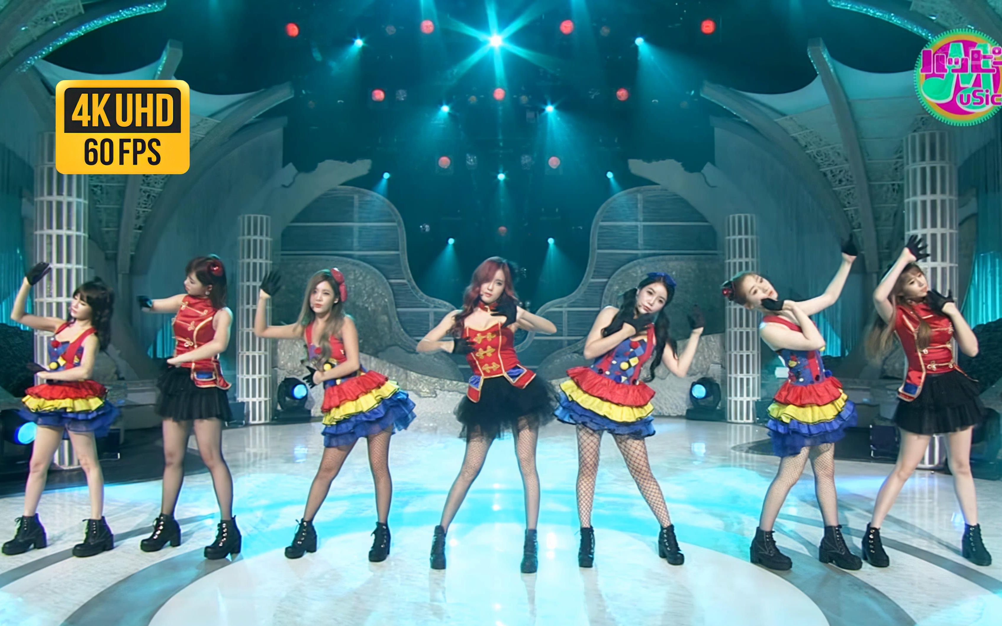 【4k60fps】121222 T Ara Sexy Love Japanese Ver Nhk Happy Music 哔哩哔