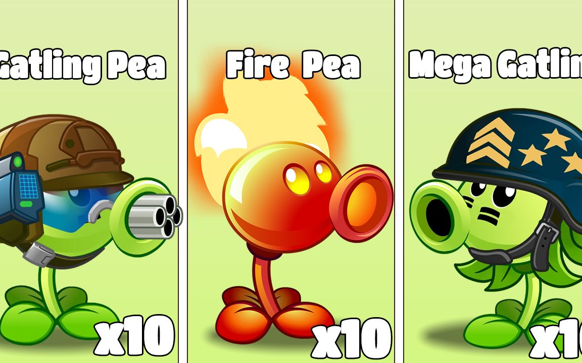 PvZ 2挑战 - 10个最大等级的植物使用1个叶绿素对抗100个生日法老僵尸-MSGames-MSGames-哔哩哔哩视频