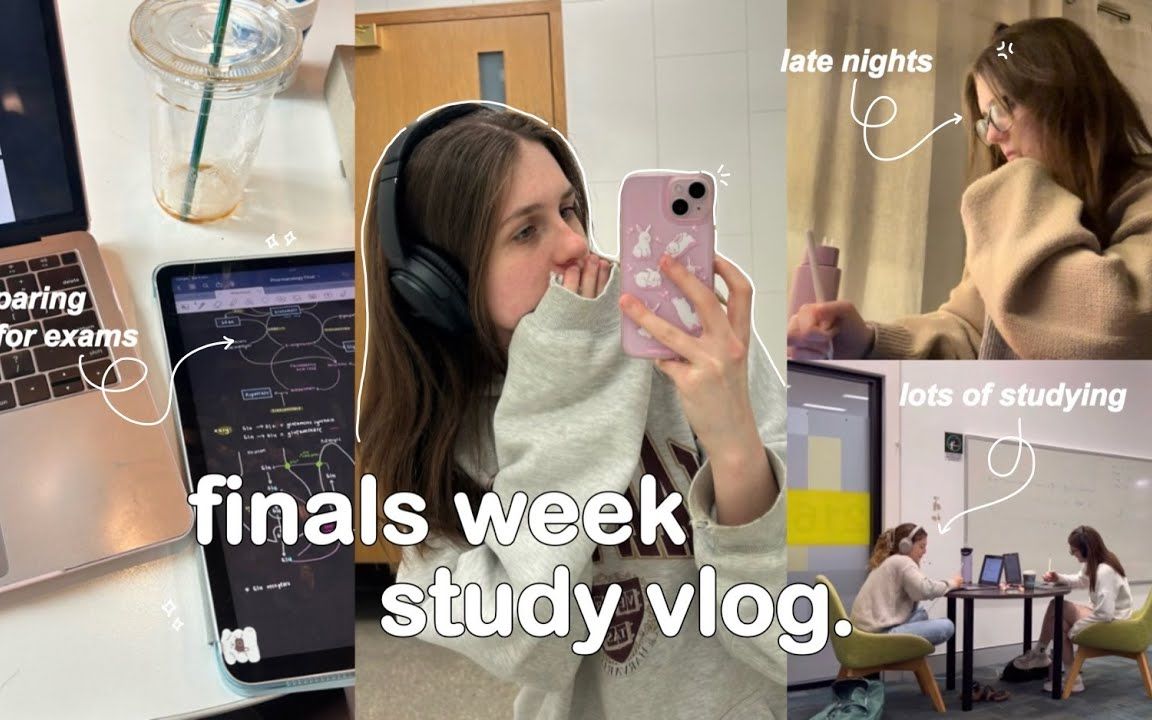 [英字|ste.phanie]期末考试周｜凌晨三点才睡觉｜大学生活vlog-香蕉船Eleven-香蕉船Eleven-哔哩哔哩视频