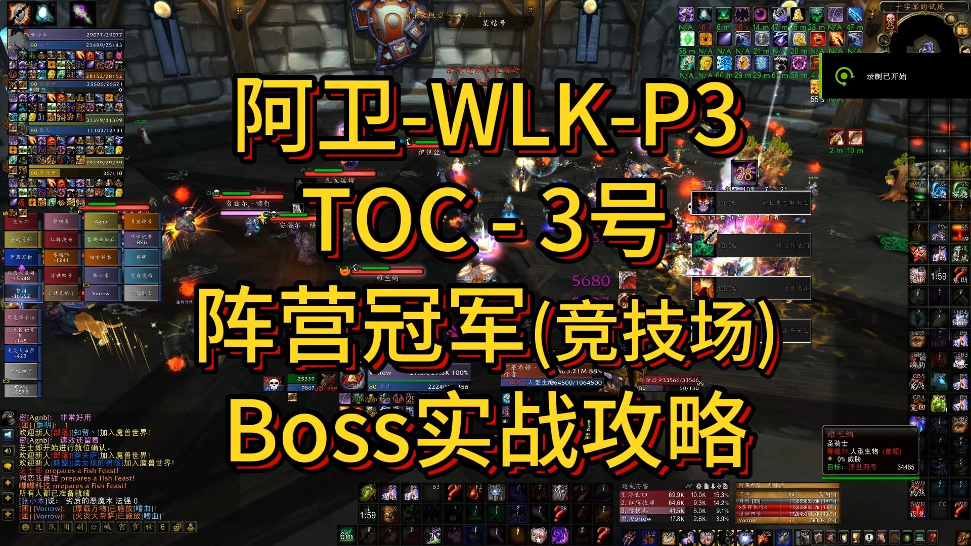 【阿卫WLK】Boss攻略之阵营冠军（TOC老3）-卫先生-卫先生-哔哩哔哩视频
