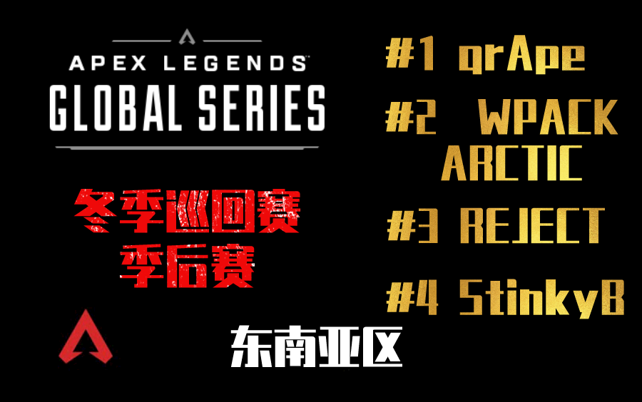 [ALGS]Apex英雄职业赛事冬季巡回赛季后赛—东南亚区_哔哩哔哩_bilibili
