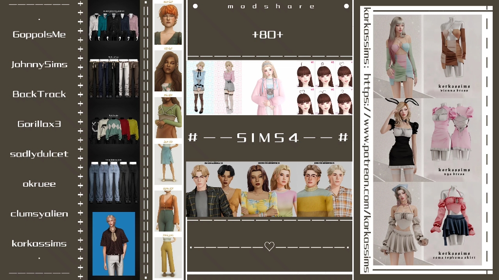 【木湾弥黛】模拟人生4mod分享|什么都有模组杂烩-木湾弥黛-木湾弥黛-哔哩哔哩视频