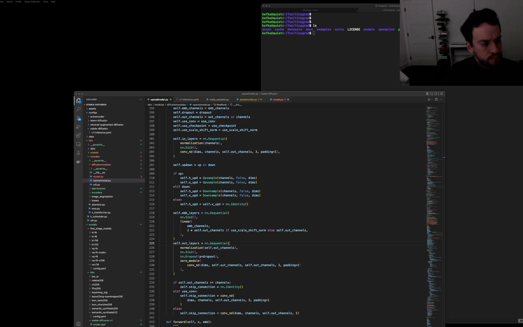 George Hotz | Programming | stable diffusion, in tinygrad?!? | Part2_哔哩哔哩_bilibili