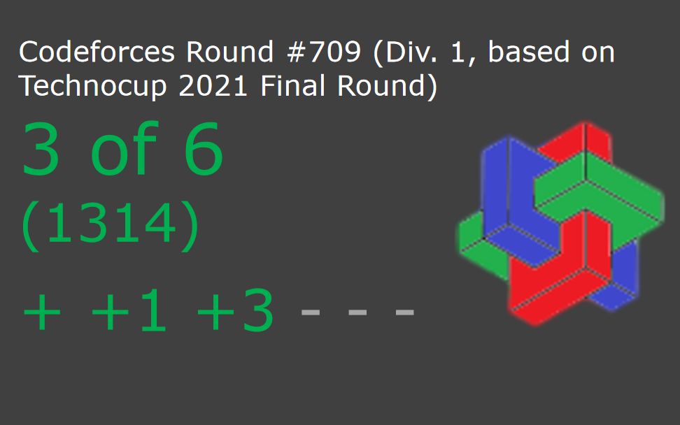 调试一小时 Codeforces Round 709 Div 1 3 Of 6哔哩哔哩bilibili