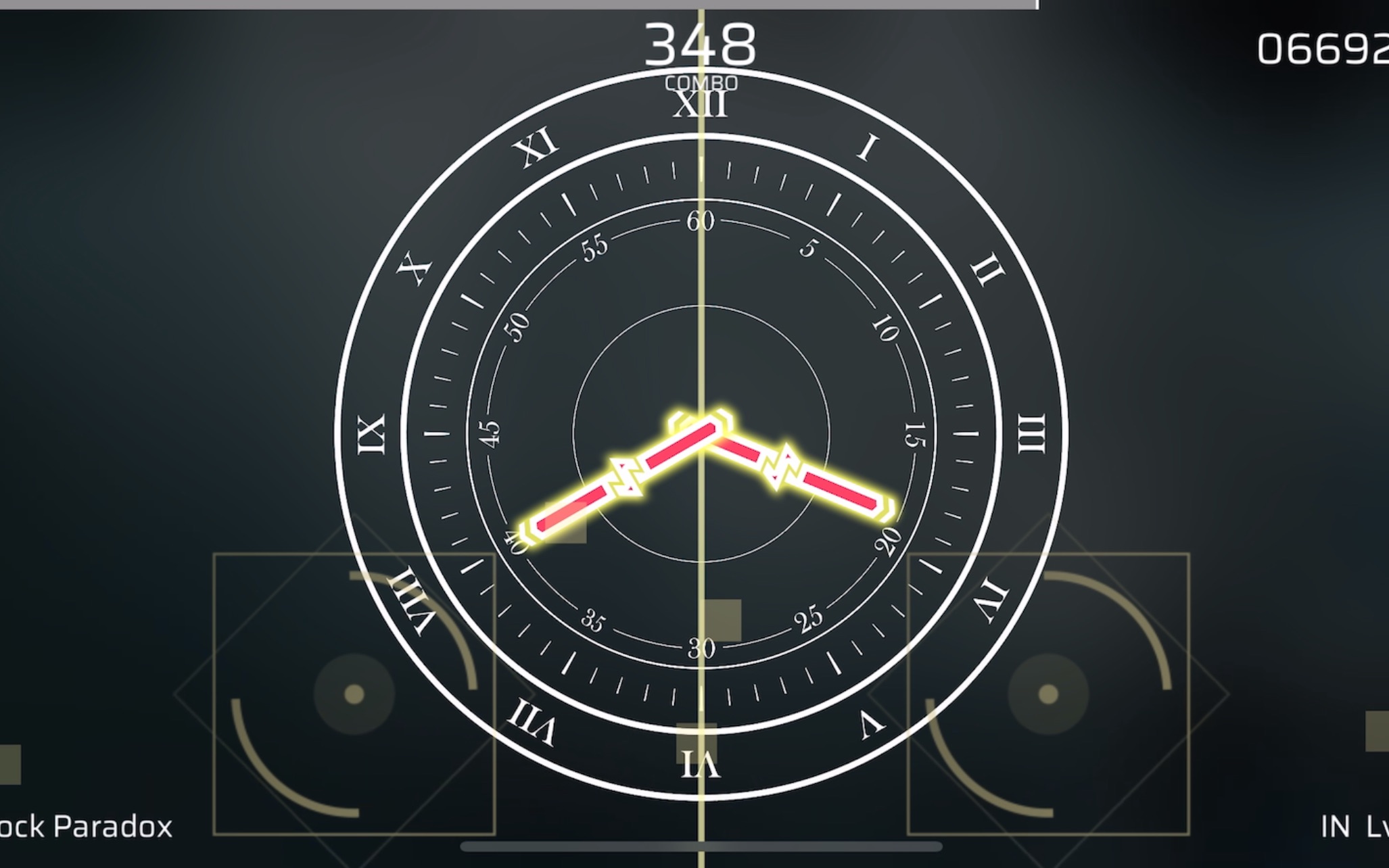 （4K带时钟效果）【phigros】Clock Paradox (in12) φ rank 隐藏曲解锁中录屏_音游热门视频