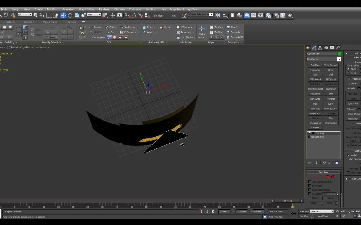 【3ds max】制作弧形表面的三角形_哔哩哔哩_bilibili