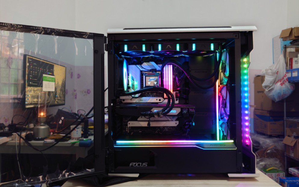 VK E360水冷头看动画之EVA篇 附rog败家之眼动画