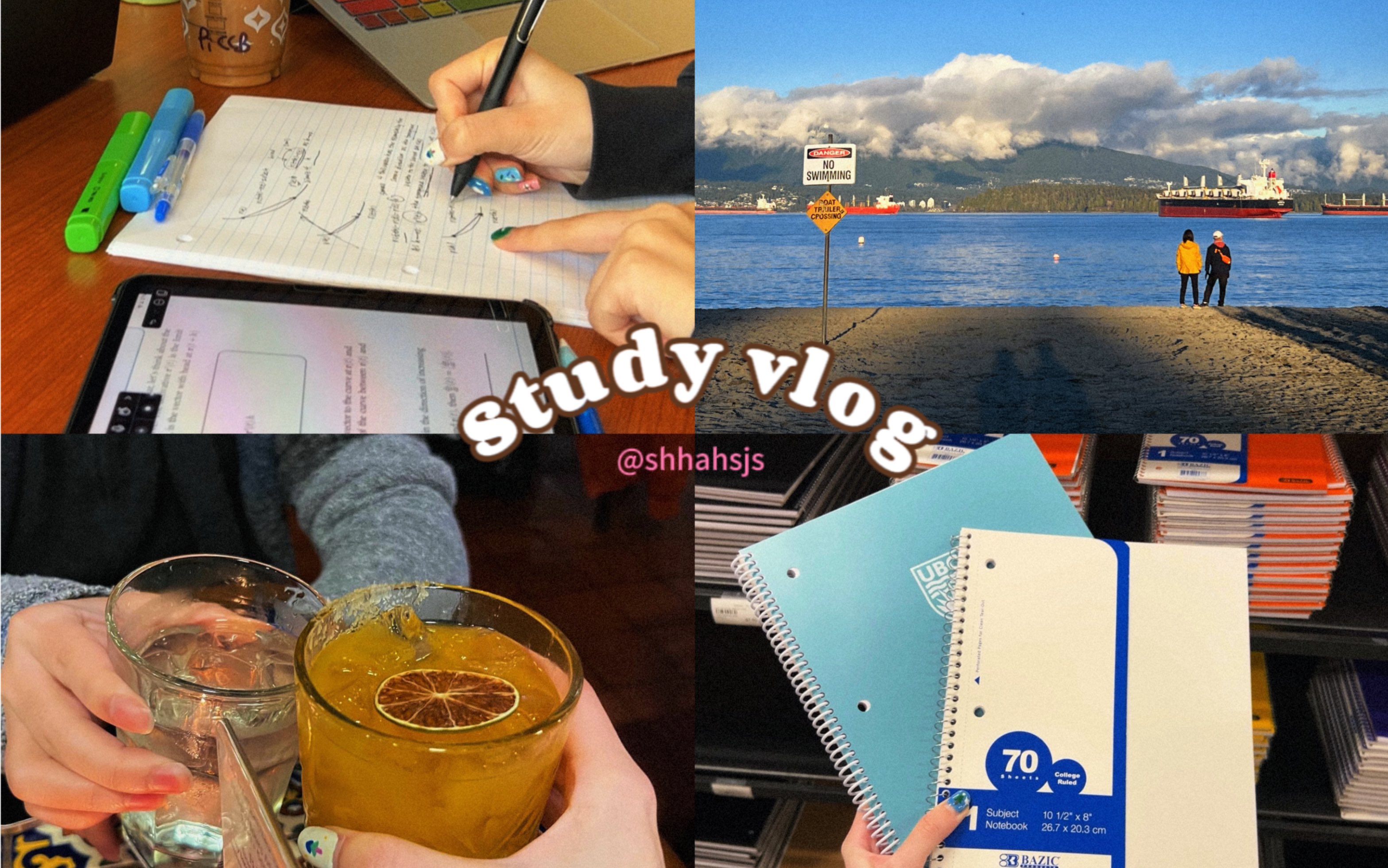 Study vlog｜冬天不学习 开春来不及*新学期开始啦:)-shhahsjs-shhahsjs-哔哩哔哩视频