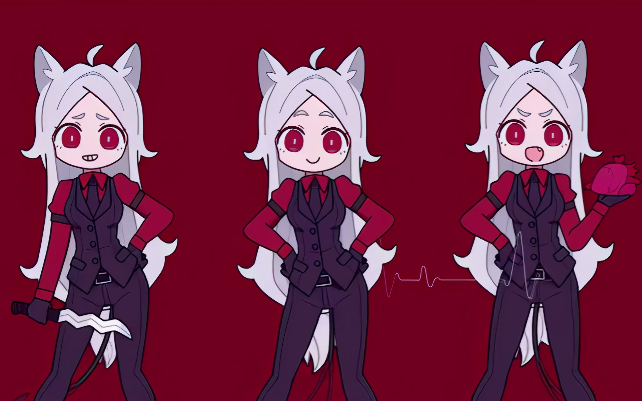 【Helltaker/4K 60FPS】和Cerberus一起摇摆吧！_哔哩哔哩_bilibili