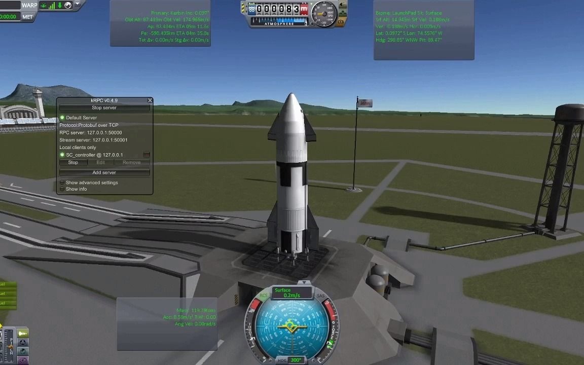 【KSP】Starship滑翔和着陆演示_哔哩哔哩_bilibili
