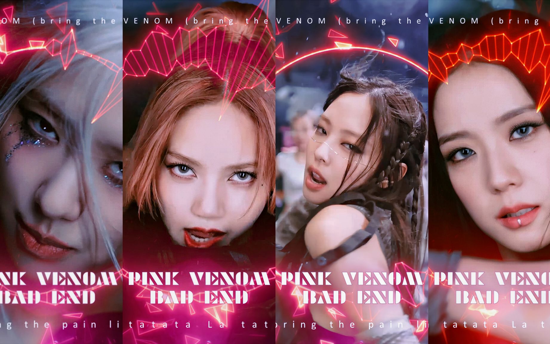 PINK VEN∅M (Bad End.ver)-肥猫DNA-kpop-哔哩哔哩视频