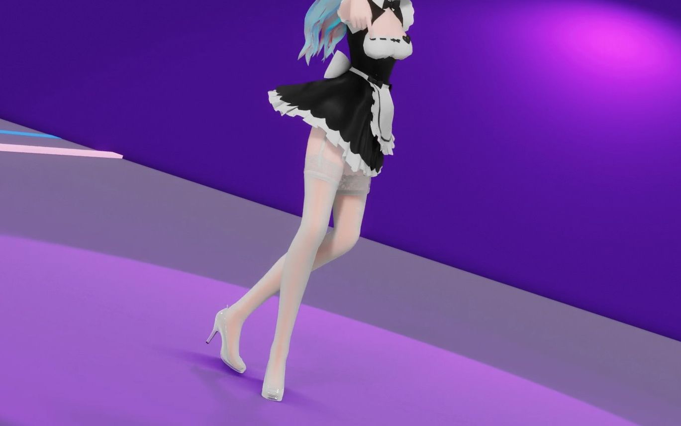 [MMD/blender]想要和女仆对视吗？满足你哦~-一季花饰-一季花饰-哔哩哔哩视频