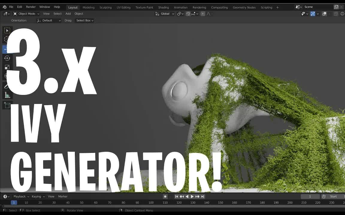 blender3.0 送你一个文件（藤曼节点）链接自取。_哔哩哔哩_bilibili