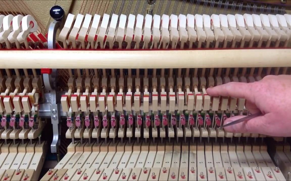 Piano Tuning & Repair - Adjusting Lost Motion in a Vertical Piano_哔哩哔哩_bilibili