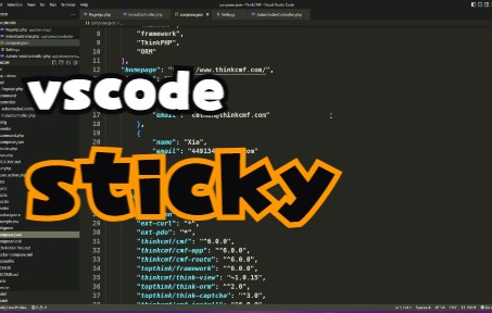vscode小技巧分享 sticky scroll_哔哩哔哩_bilibili