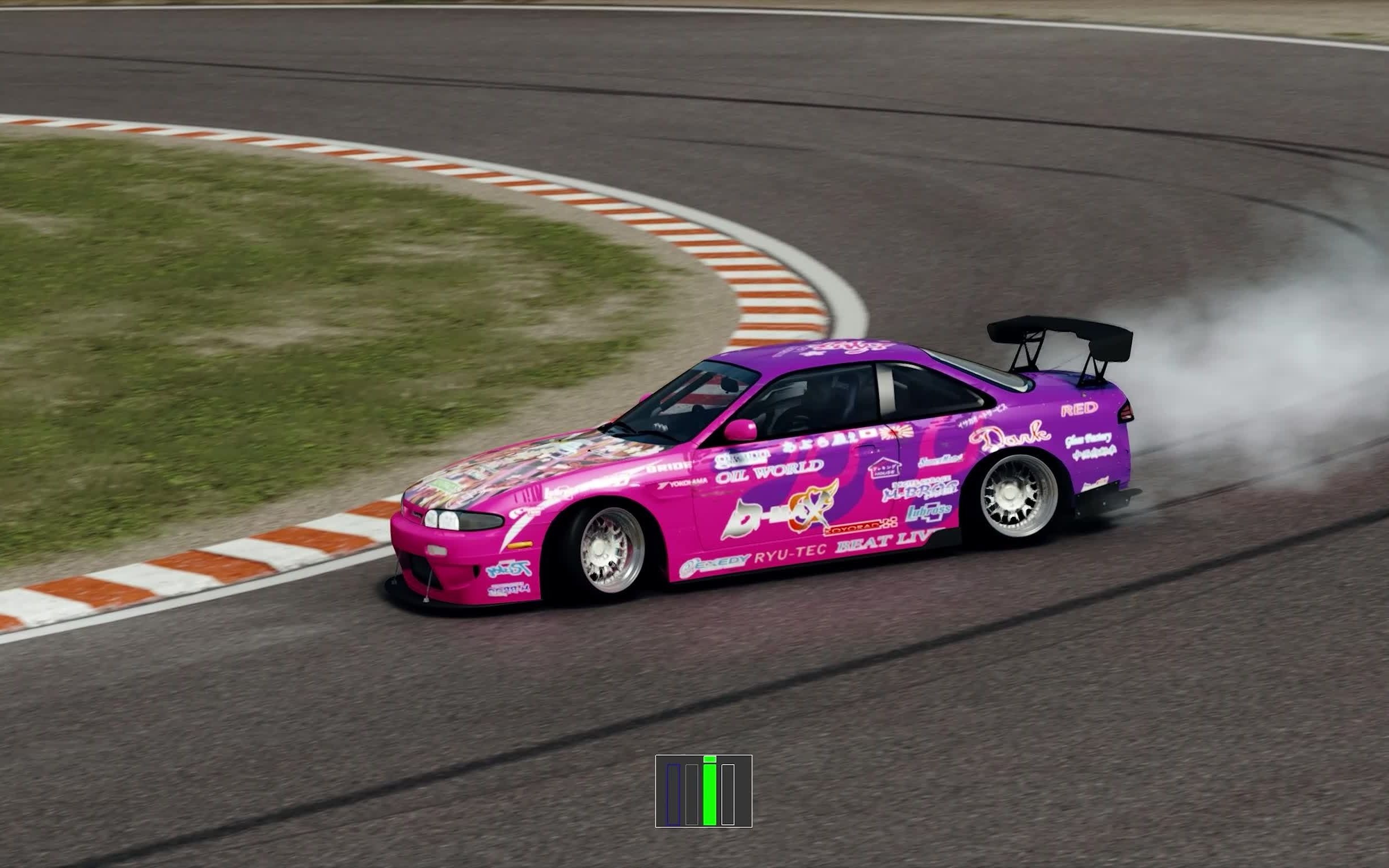 【神力科莎AC】筑波 Tsukuba 赛道 日产S14 漂移 练习_哔哩哔哩_bilibili