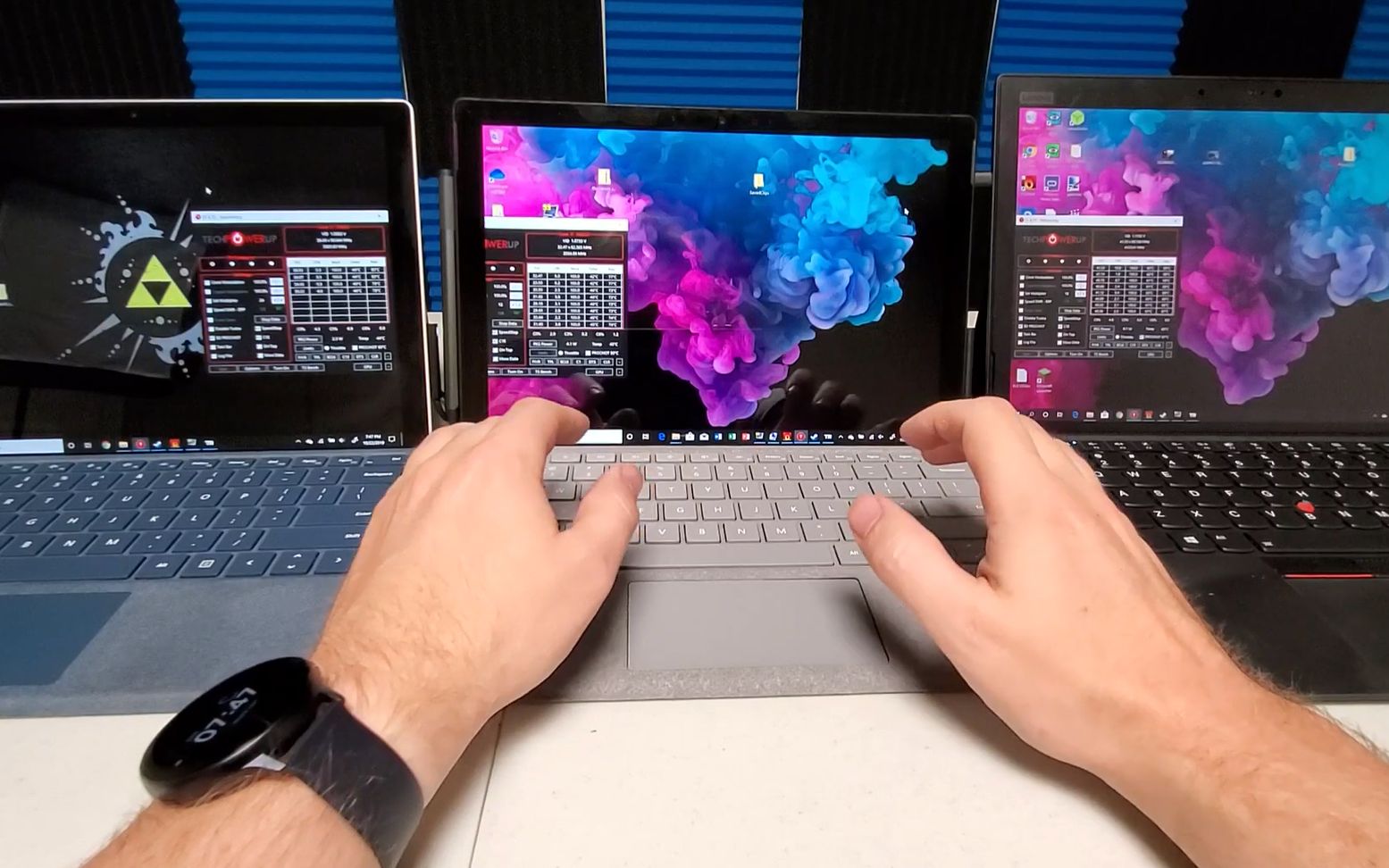 Surface Pro 7 散热怎么样？i7 1065g7在sp7表现与顶配sp5对比_哔哩哔哩_bilibili