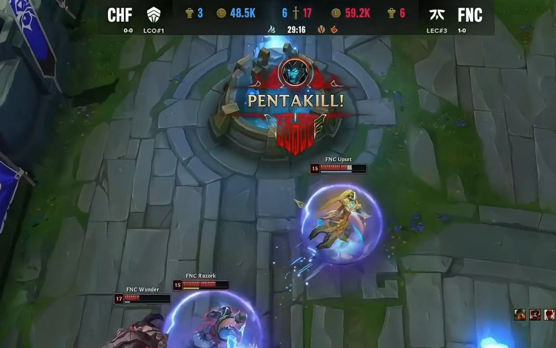 S12世界赛首个五杀诞生！Upset滑板鞋击溃CHF_哔哩哔哩bilibili_英雄联盟