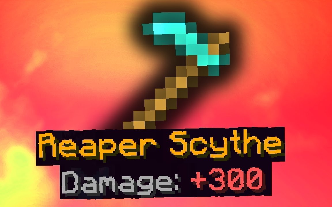 [Pigicial] crafting the REAPER SCYTHE in skyblock (best item)_哔哩哔哩_bilibili