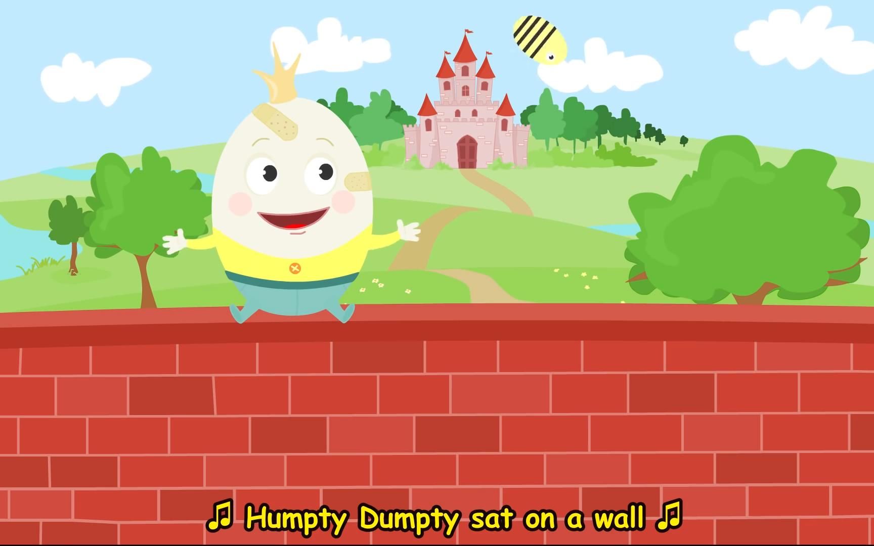 英语启蒙儿歌 Humpty Dumpty Sat On a Wall_哔哩哔哩_bilibili