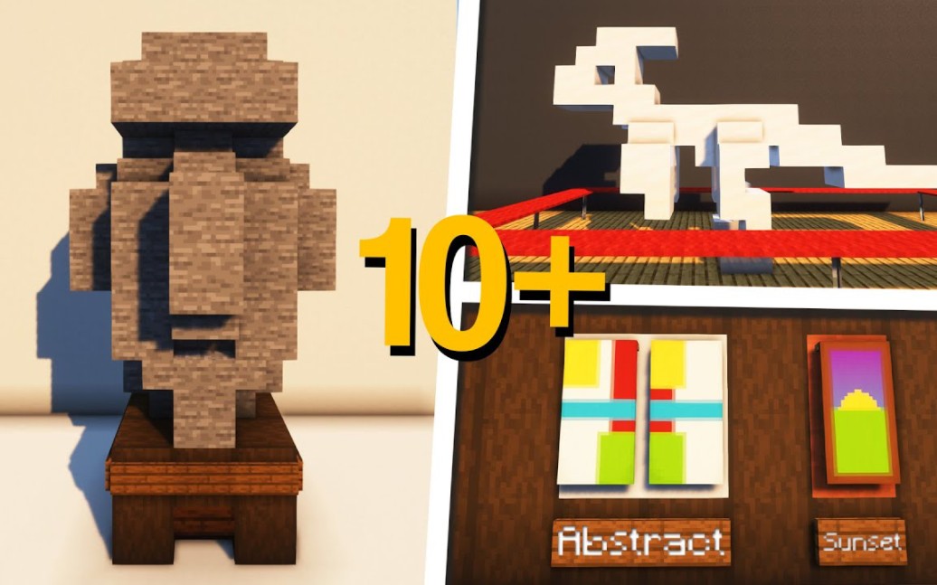 【Minecraft】10+博物馆建设黑客和创意！（Lomby）_哔哩哔哩bilibili_我的世界_技巧