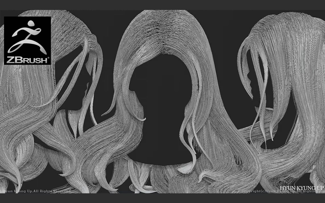Zbrush 2020制作头发流程_哔哩哔哩_bilibili