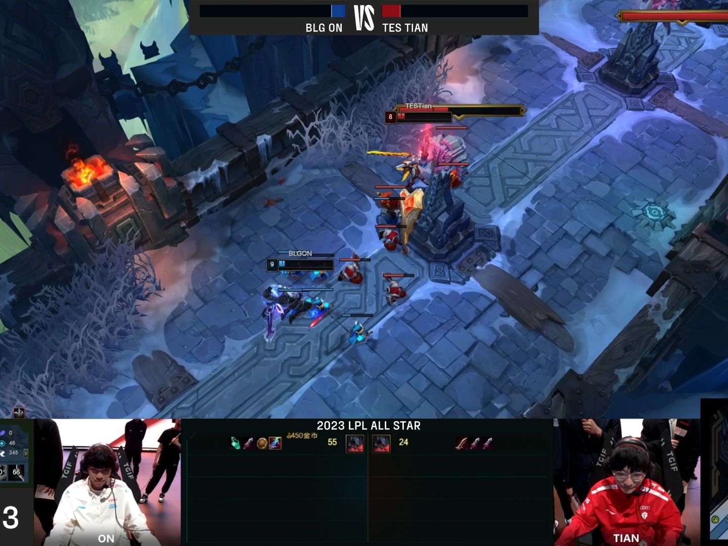 LPL全明星solo赛第二轮SOLO第二局 Tian VS ON-秦永臣-秦永臣-哔哩哔哩视频