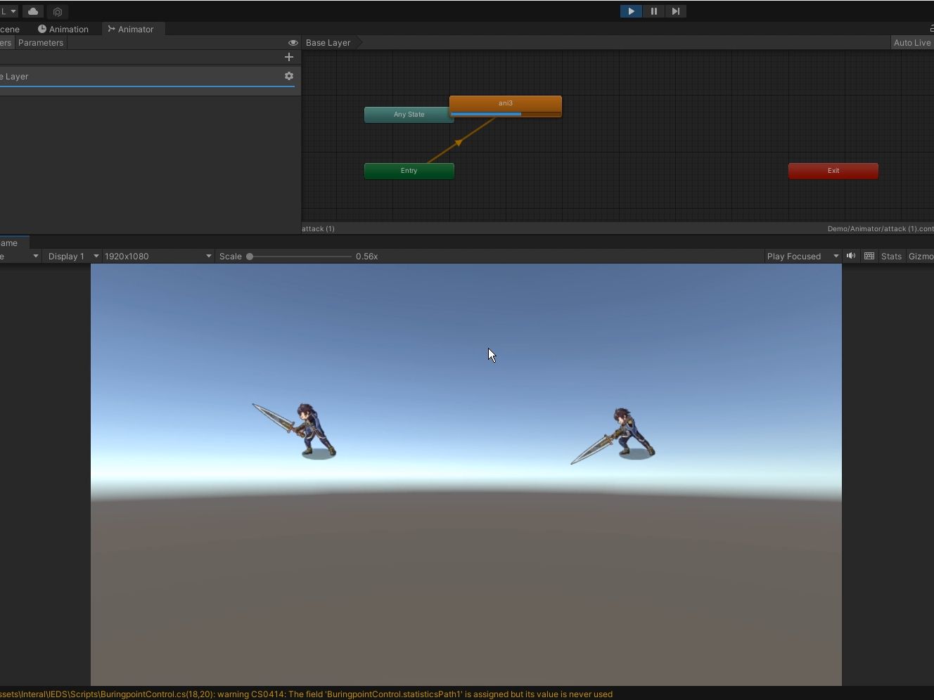 Unity animator 动画实现指定时间开始播放-不在同一频道上的呆子-不在同一频道上的呆子-哔哩哔哩视频